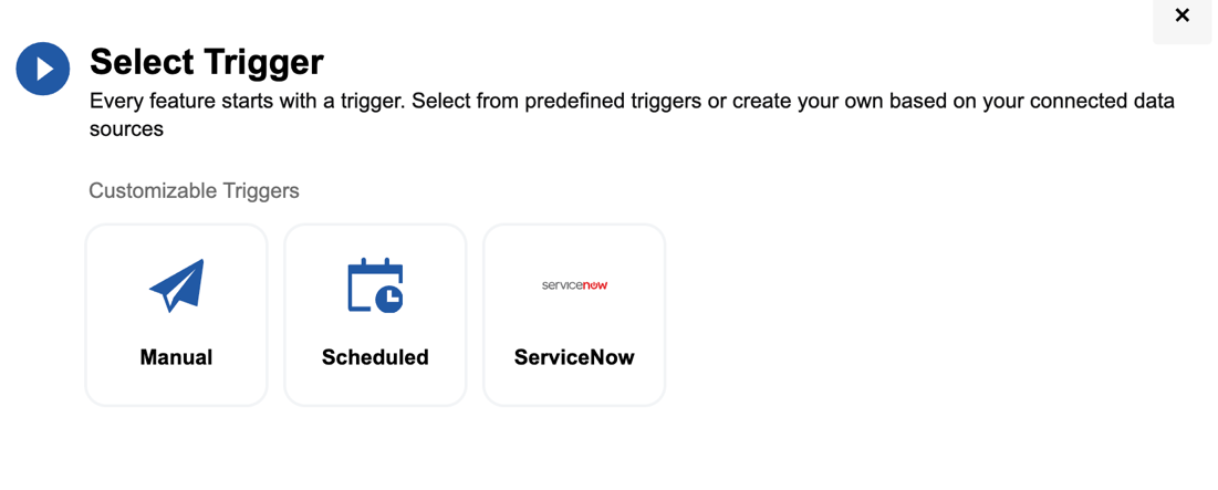Setting Up a Manual Trigger in Builder