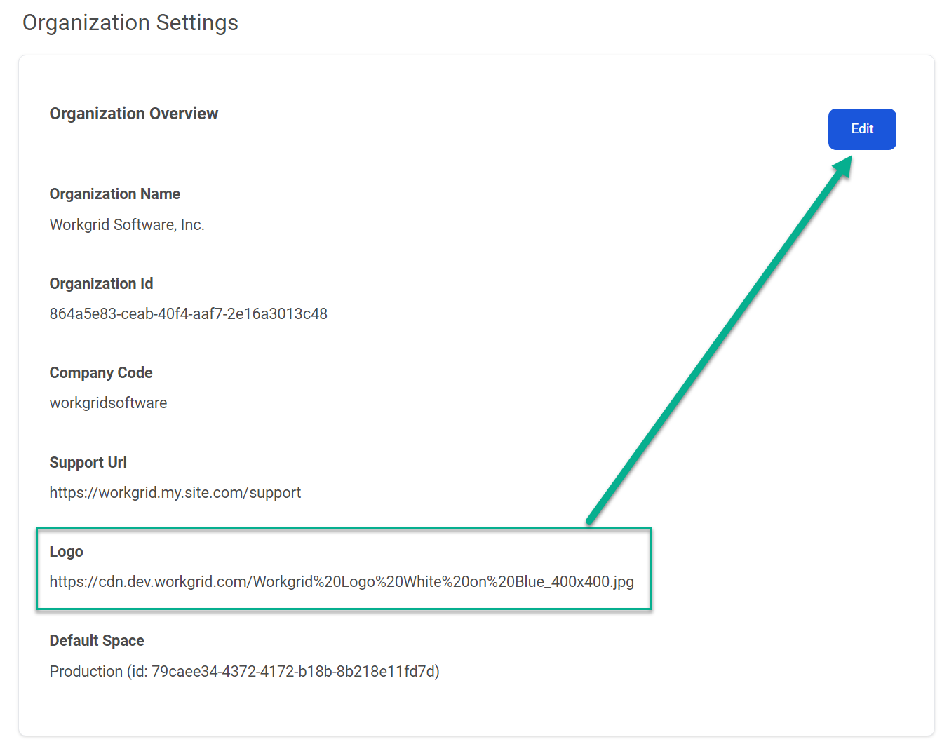 Reviewing Your Organization Settings
